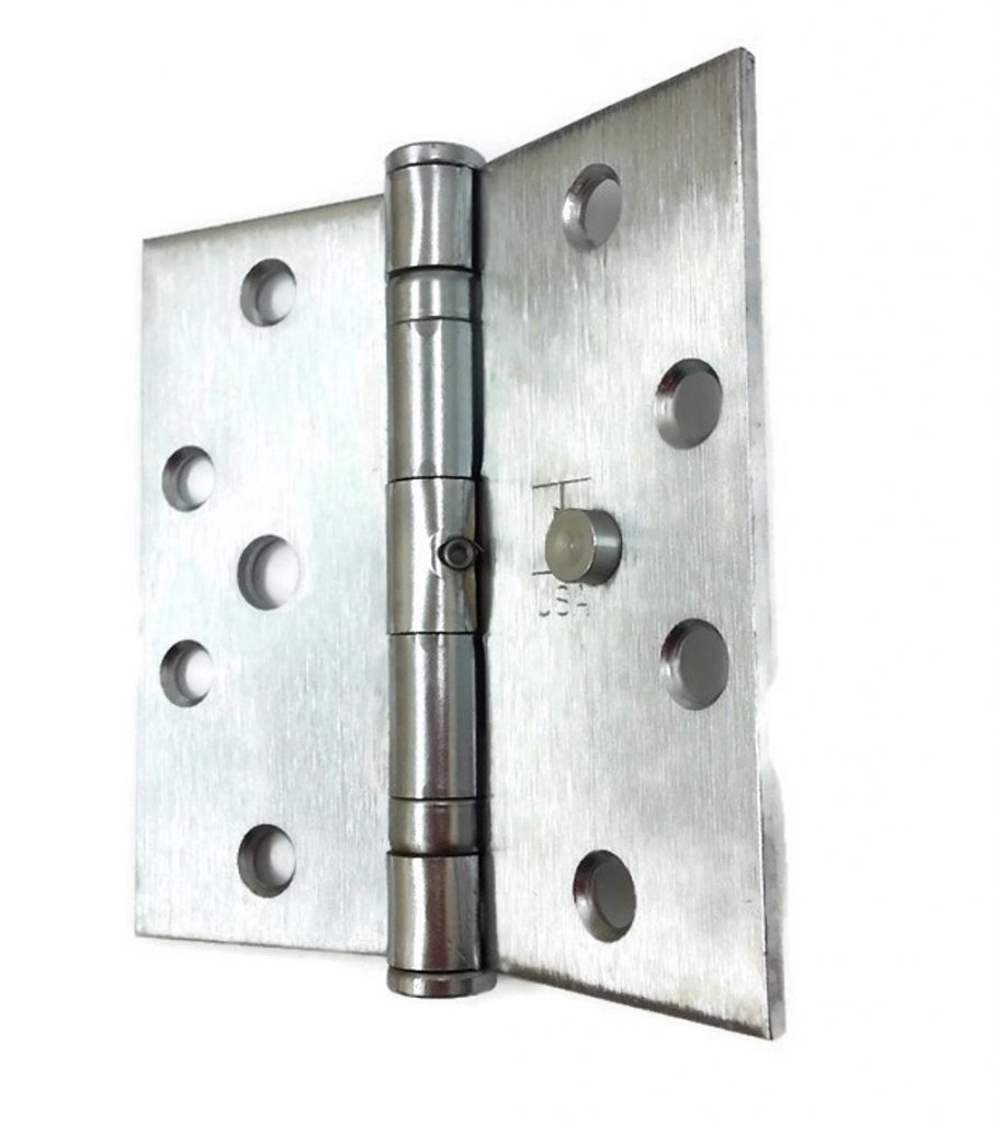 Interlocking pin full mortise 4-1/2" x 4-1/2" NRP security hinges ...